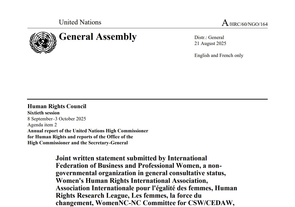 Joint Written Statement: International Community Must Act to Prevent a ...